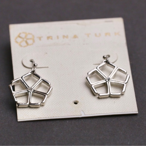 Trina Turk | Jewelry | Trina Turk Logo Drop Earrings | Poshmark